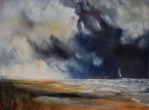 Ringwood Art Society – Approaching Storm – Seascape by Artist Jean ...