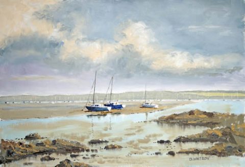Portsmouth Harbour Looking North from Hardway – Gosport Artist David ...