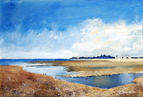 River Alver Stokes Bay – Oil Landscape – Gosport Artist David Whitson ...